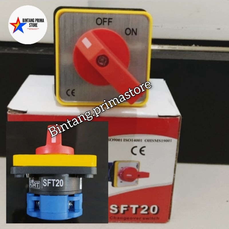 Jual Selector / Rotary switch / Change Over Switch 1P 20A ON OFF ...