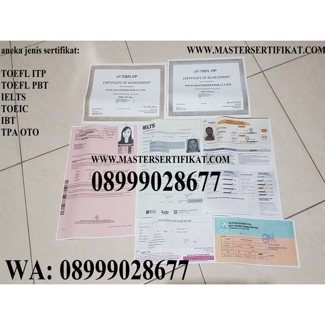 Jual TOEFL EPT ITP PBT IELTS TOEIC IBT SERTIFIKAT ASLI | Shopee Indonesia