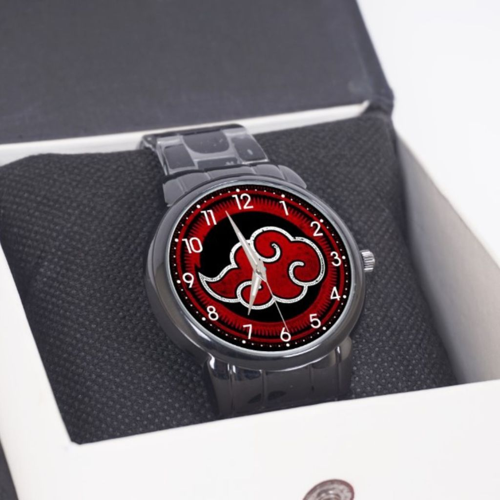 Jual Jam Tangan Pria Keren New Stanless Analog Logo Custom Naruto ...