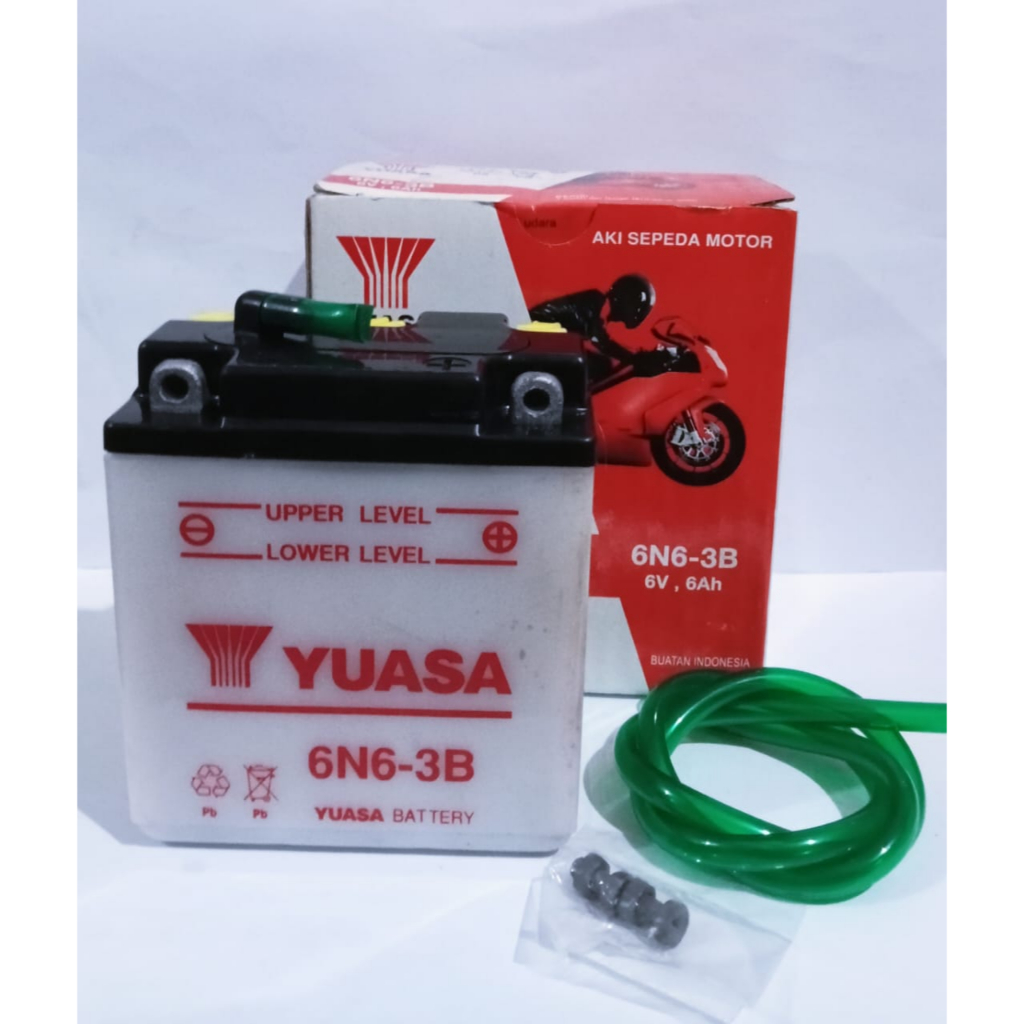 Jual Aki Yuasa 6N6-3B 6V 6AH | Shopee Indonesia