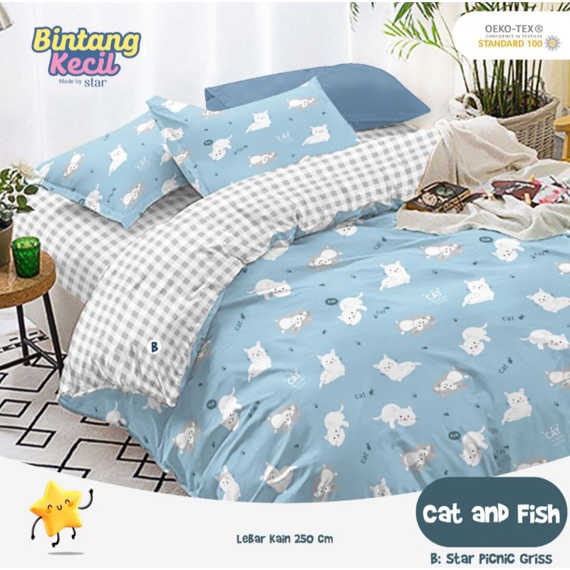 Jual Sprei Katun Motif ANIMAL CAT/KUCING ANAK Terbaru{ANTI GESER} Adem ...