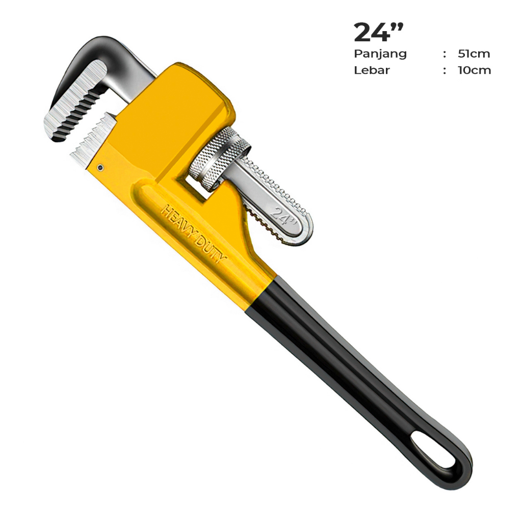 Jual Allefix Kunci Pipa Pipe Wrench Grip Karet 24 Inch 6549 | Shopee ...