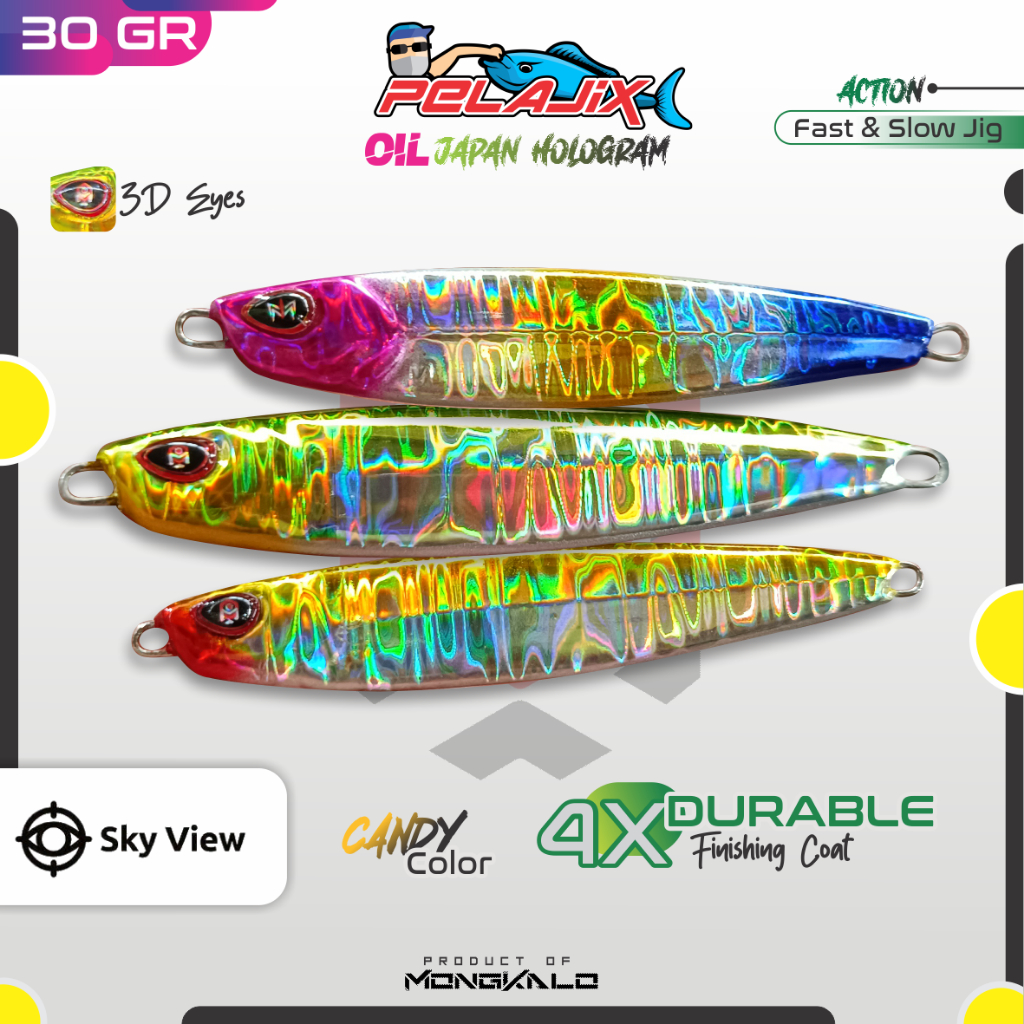 Jual Umpan Micro Jig 30 Gram PELAJIX 30gr Umpan Metal Jig 30g 30 gr 30 ...