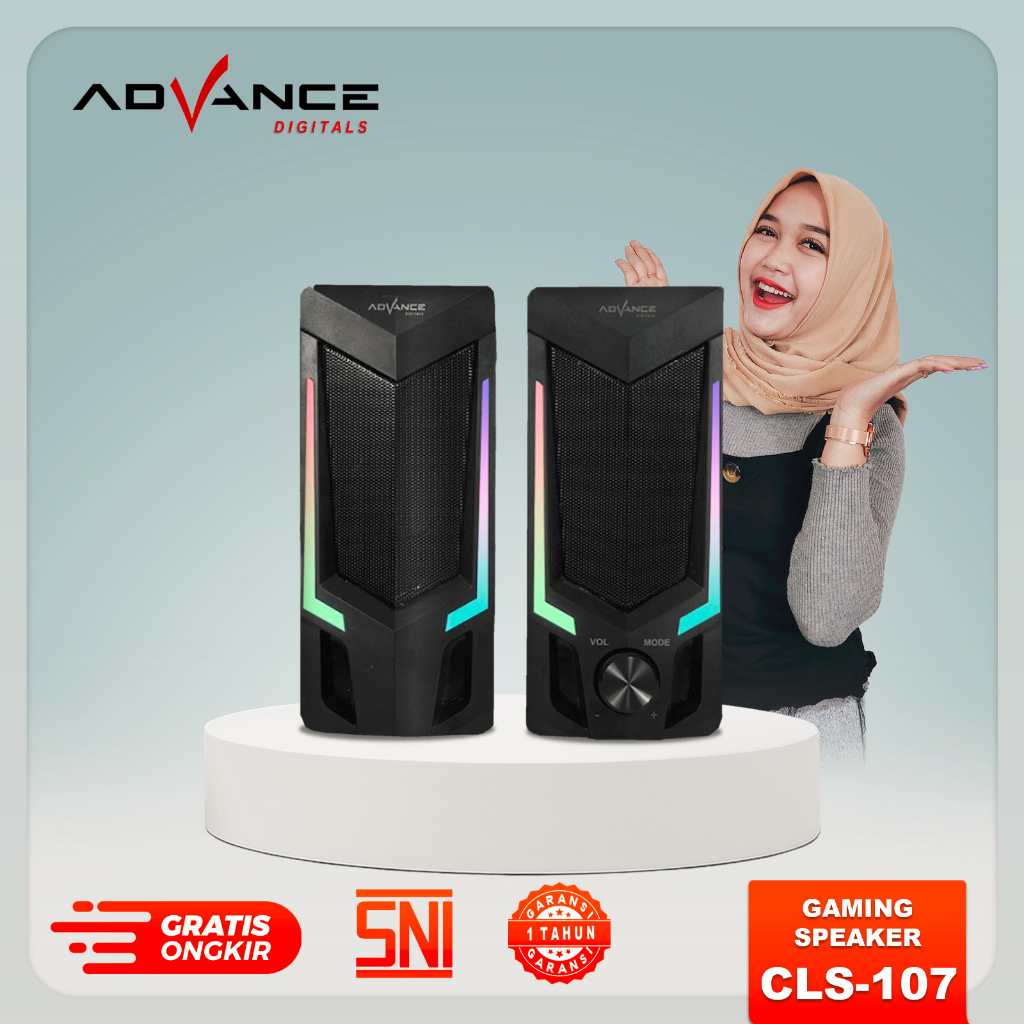Jual Advance CLS-107 Speaker Gaming Laptop & Komputer RGB Light ...