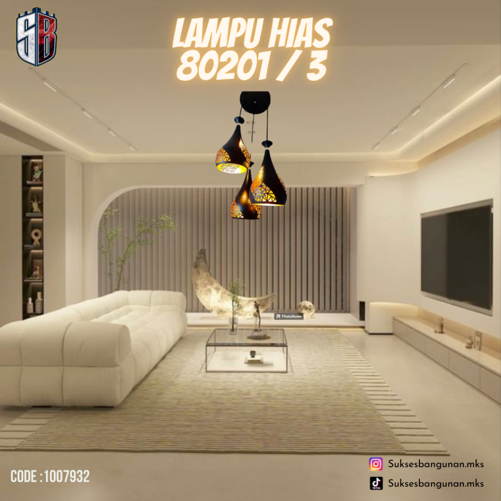 Jual (1007932) Lampu Hias Gantung MInimalis 80201/3 | Shopee Indonesia