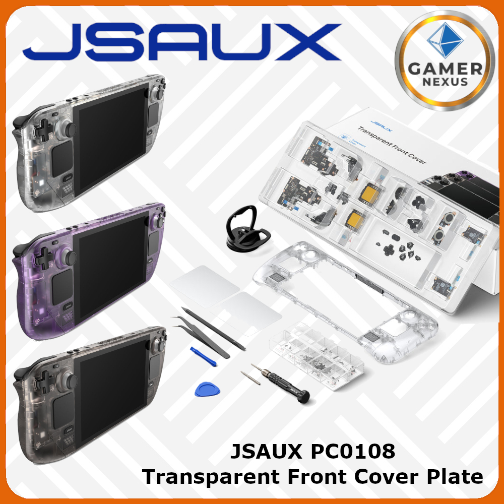 Jual JSAUX PC0108 Transparent Front Cover Face Plate for Steam Deck ...