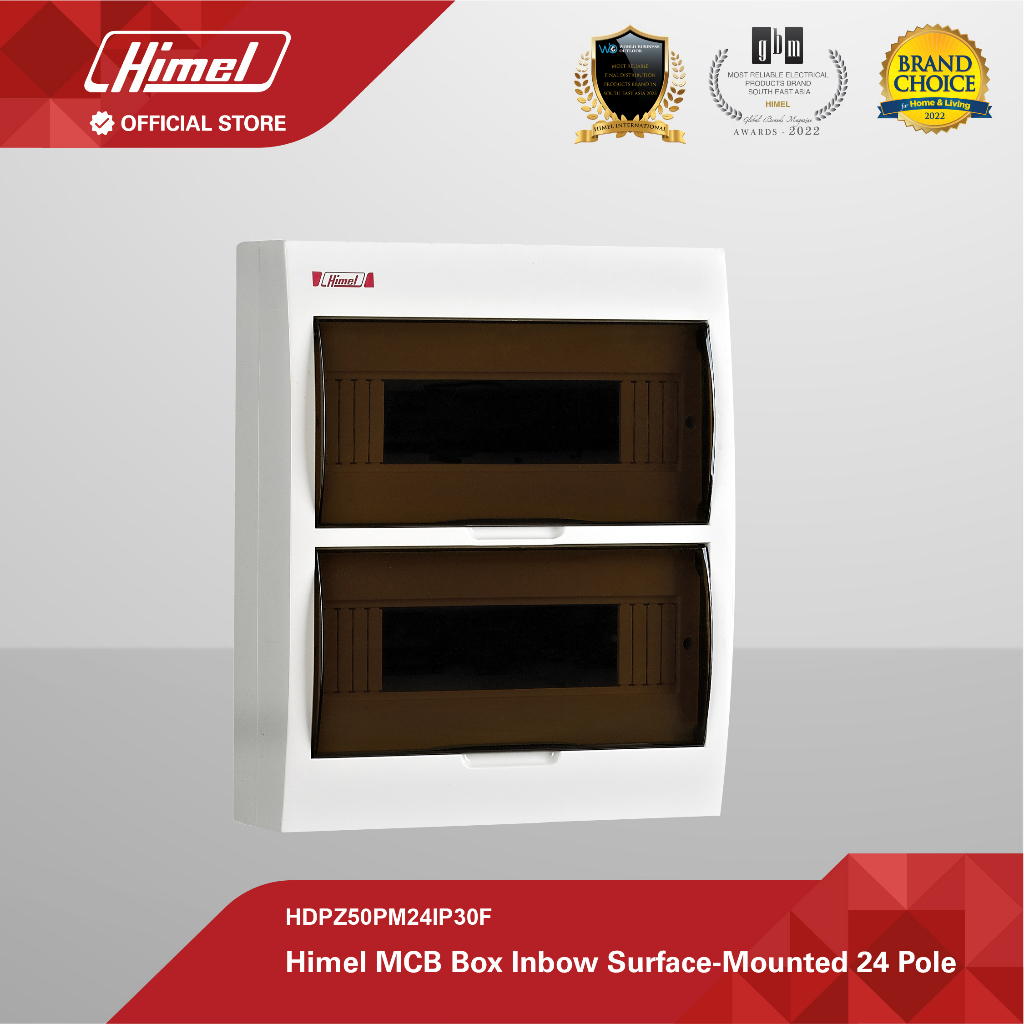 Jual Himel MCB Box Inbow Surface-Mounted 24 Pole HDPZ50PM24IP30F ...