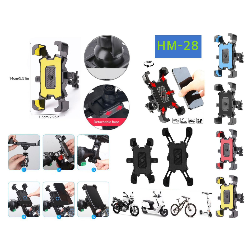 Jual Holder Motor Stang HM-28 Holder phone Universal | Shopee Indonesia
