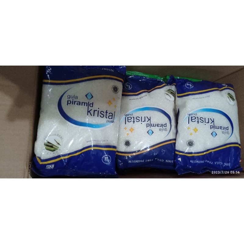 Jual Gula Kemasan Merk Piramid (biru) 1kg | Shopee Indonesia