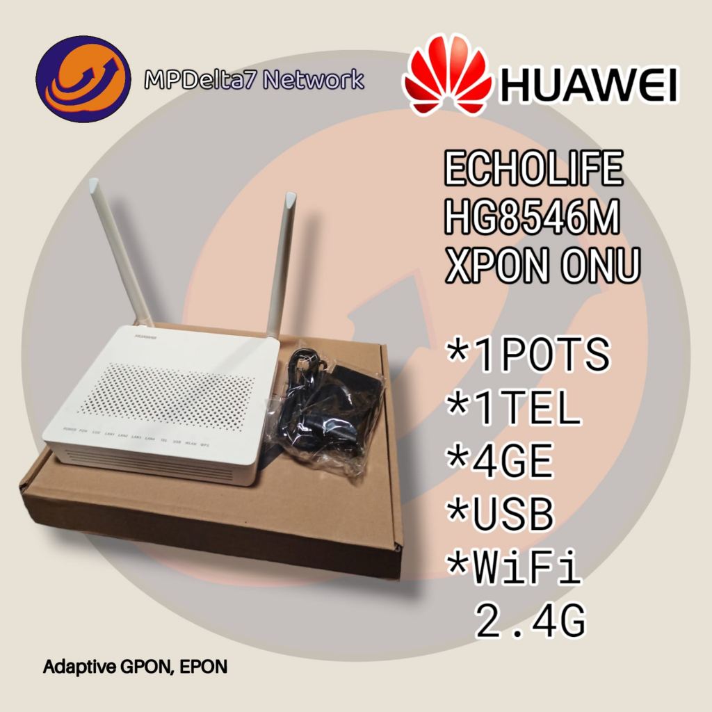 Jual ONU XPON - Huawei HG8546M - 2 Ext Antena (NEW) | Shopee Indonesia