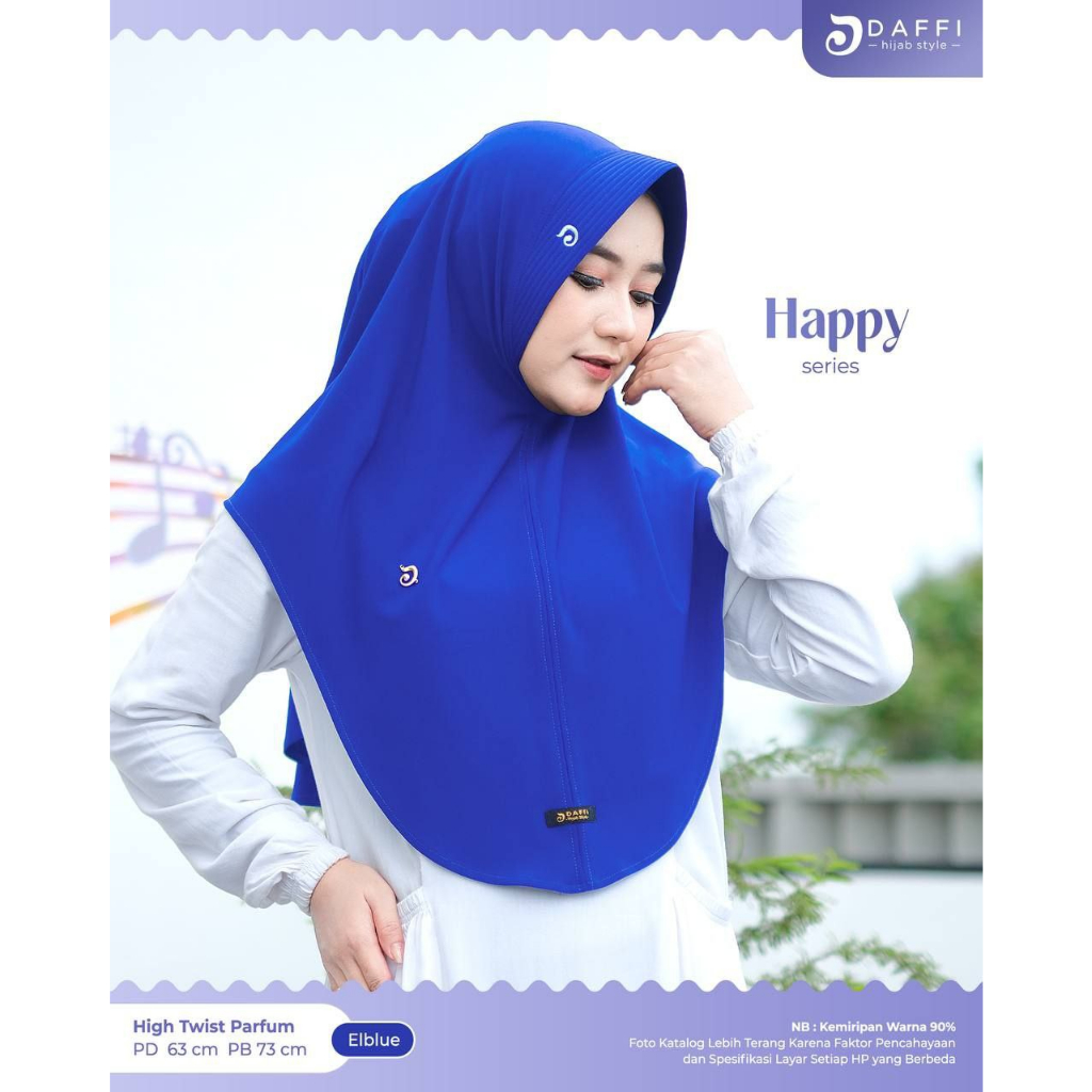 Jual HAPPY DAFFI JILBAB PAD ANTEM BAHAN JERSEY PARFUME PREMIUM HIJAB ...
