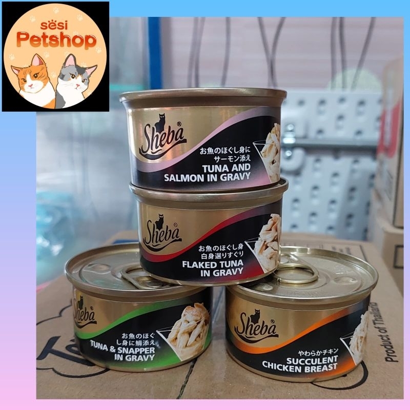 Jual SHEBA kaleng Wetfood 85 gram, Makanan basah Kucing | Shopee Indonesia