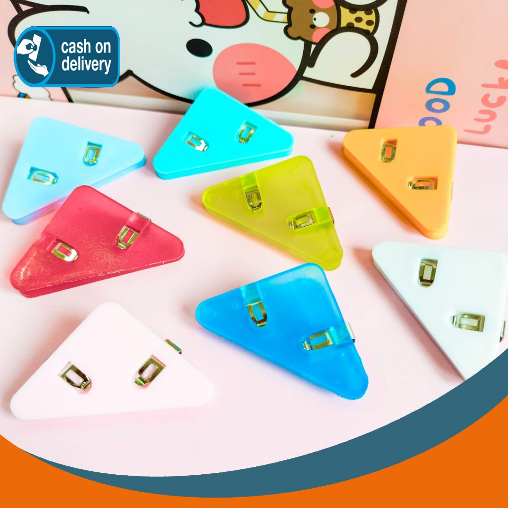 Jual TRIANGLE CLIP KERTAS PENJEPIT SUDUT KERTAS CORNER CLAMP COD ...