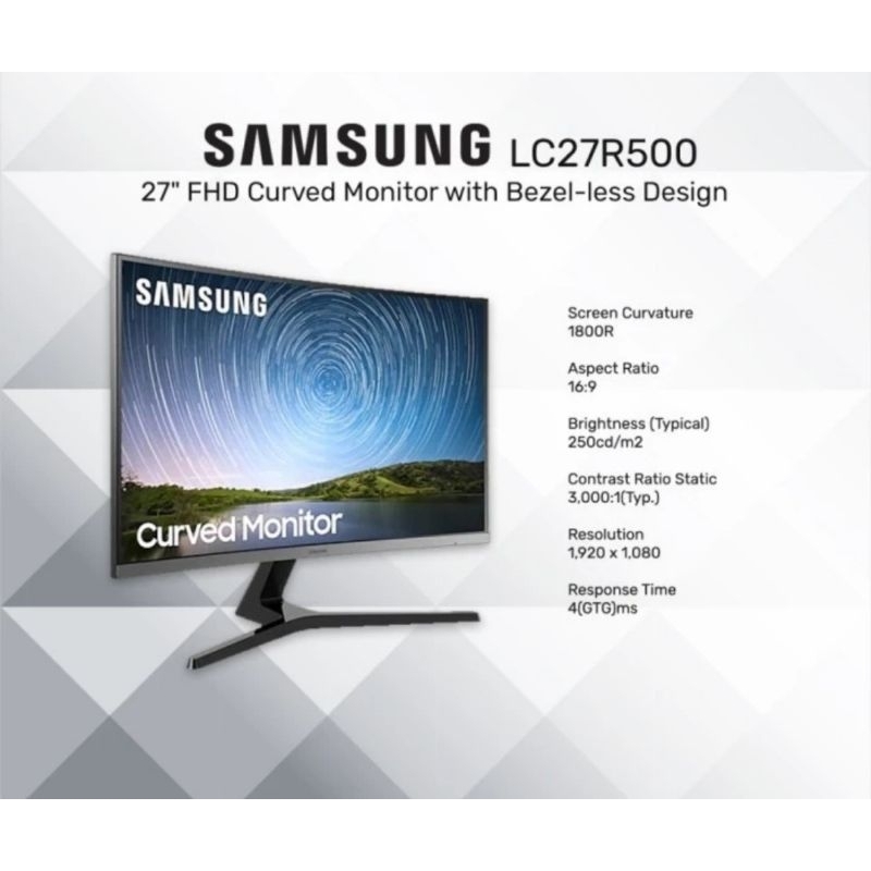 Jual Monitor SAMSUNG LED 27" inch LC27R500FHEXXD FHD LED CURVED ...