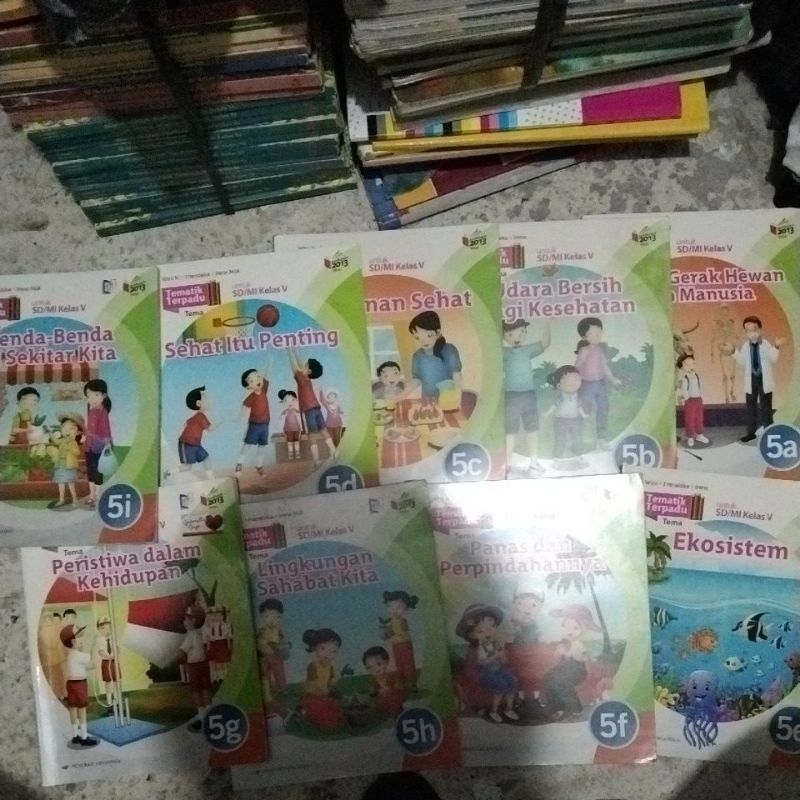 Jual Tematik Terpadu Kelas 5 Sd Tema A B C D E F G H I Kurikulum 2013