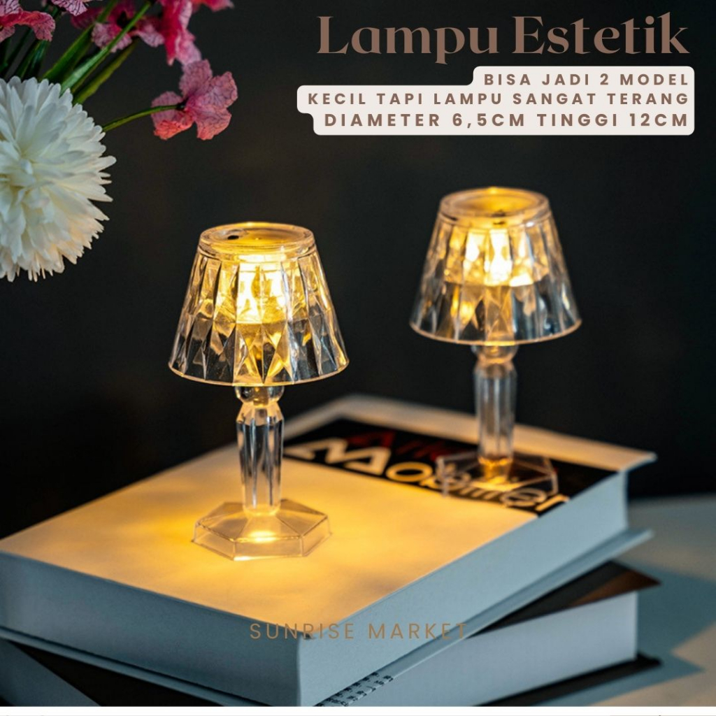 Jual Lampu Tidur Estetik BAGUS & TERANG / Lampu Tidur 2 Model / Lampu ...