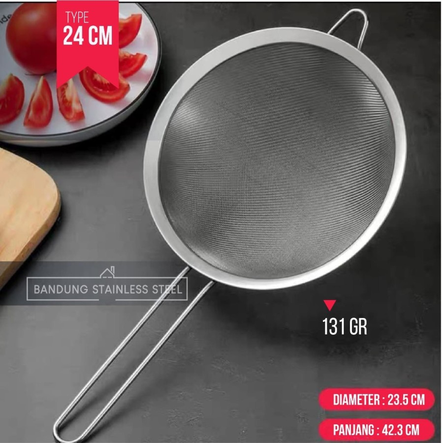 Jual Saringan minyak CEKO diameter 22cm serbaguna stainless steel ...