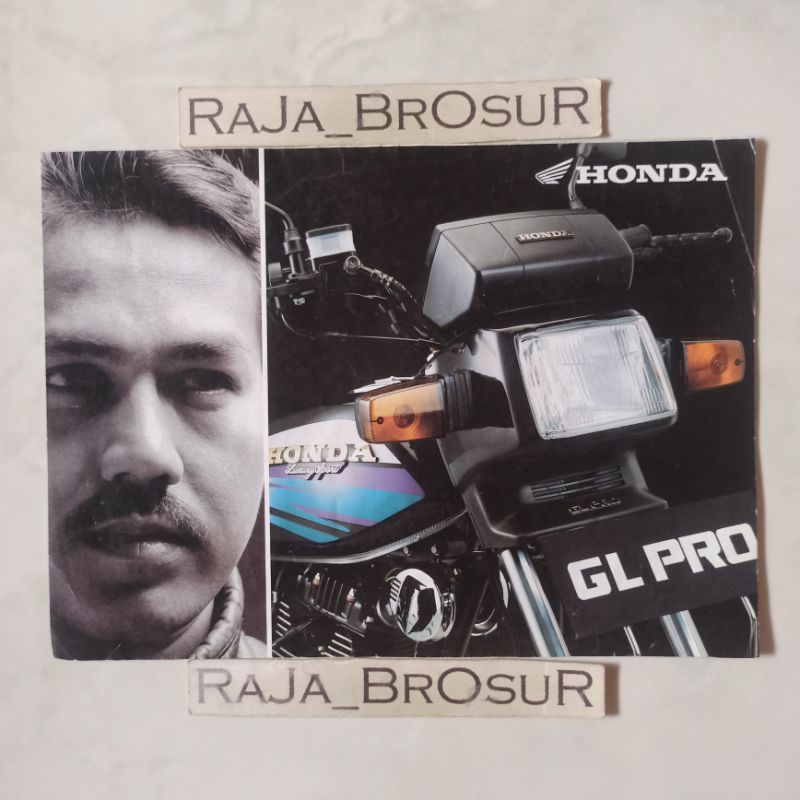 Jual Poster brosur katalog leaflet jadul lawas Honda GL PRO Black ...
