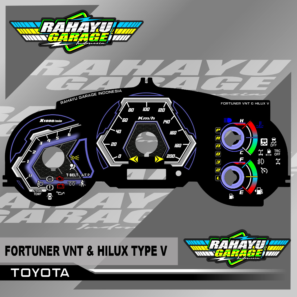 Jual papan speedometer custom fortuner vnt dan hilux type v MANUAL DAN ...