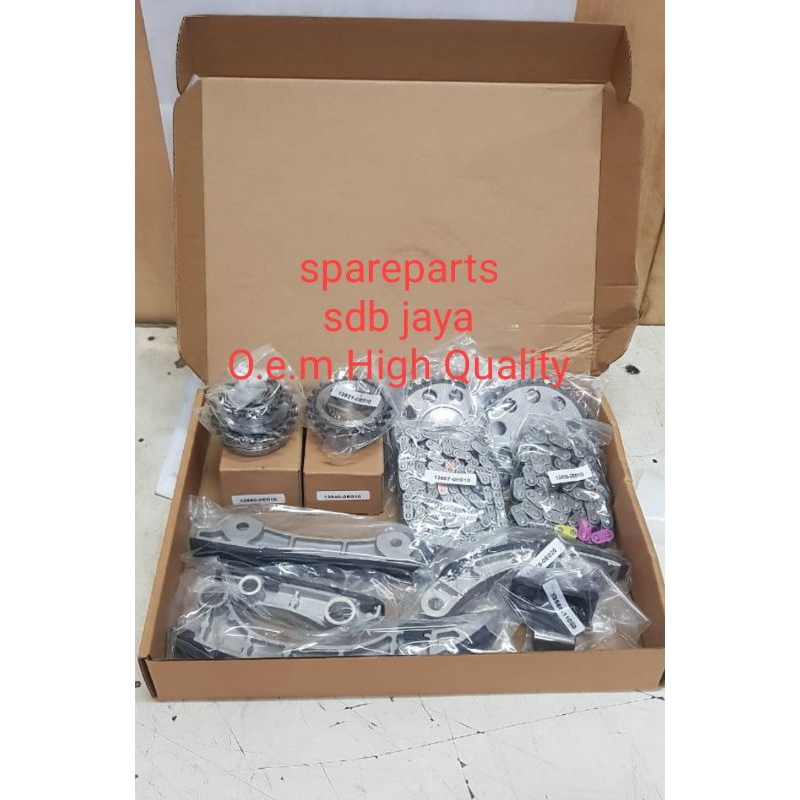 Jual rantai keteng set atau timing kit chain set Innova reborn Fortuner ...