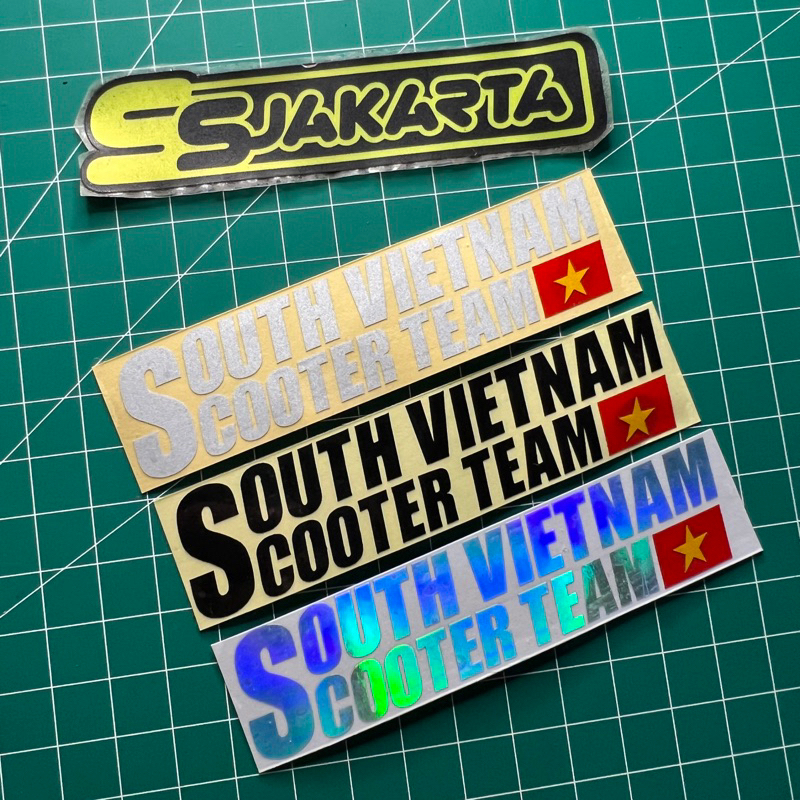 Jual STIKER STICKER SOUTH VIETNAM SCOOTER TEAM CUTTING | Shopee Indonesia