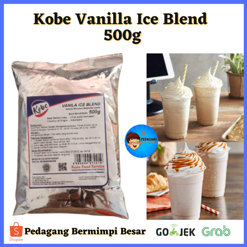 Jual [PBB] Kobe Vanilla Ice Blend 500gr / Serbuk Minuman Vanilla Dingin ...