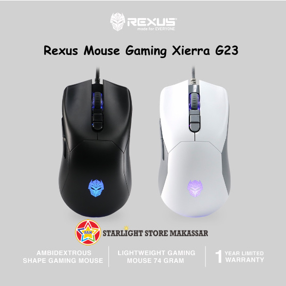 Jual Rexus Mouse Gaming Xierra G23 | Shopee Indonesia