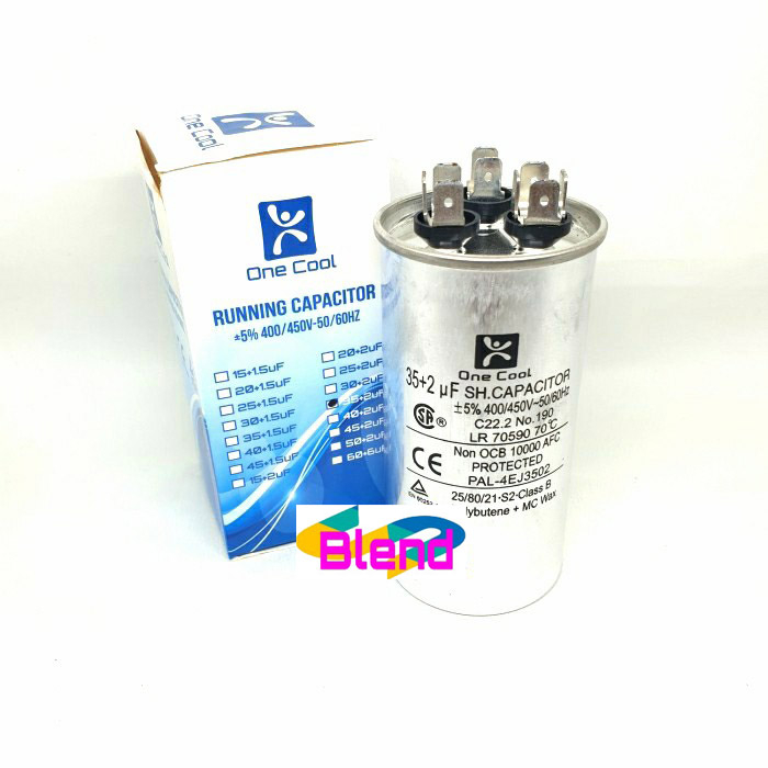 Jual Kapasitor AC 35+2 uf 3 Soket/Running Capacitor-Kapacitor 35+2uf | Shopee Indonesia