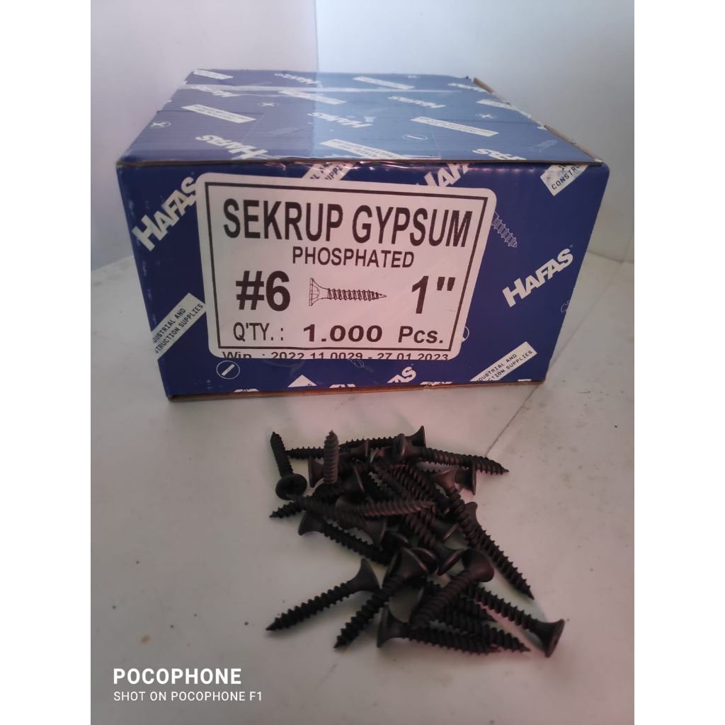 Jual Sekrup Gypsum 6x1" Lion Per Kotak // Sekrup Drywall 6x1" | Shopee Indonesia