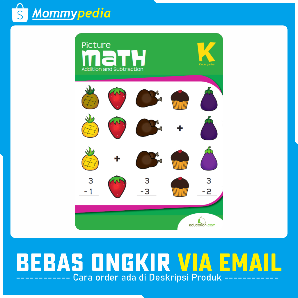 Jual KUMON Kindergarten - Picture Math Addition and Subtraction ...