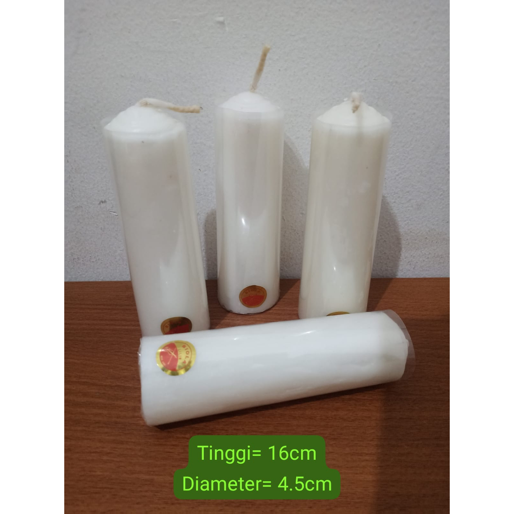 Jual LILIN PUTIH JUMBO 1 KATI BIOLA ISI 2 PCS | Shopee Indonesia