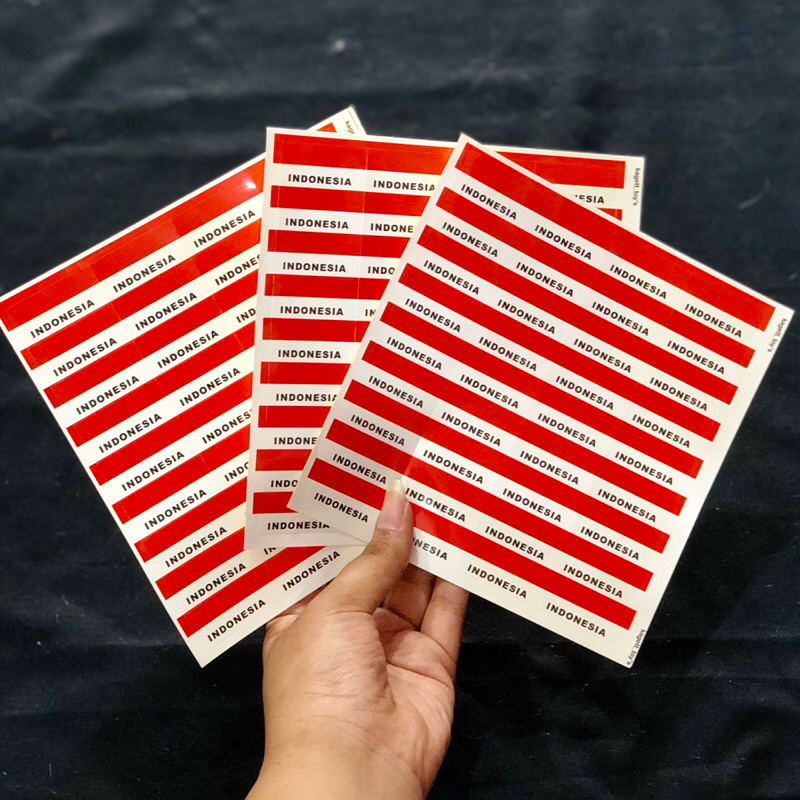 Jual Sticker bendera merah putih indonesia sticker 17 agustus DIRGAHAYU ...