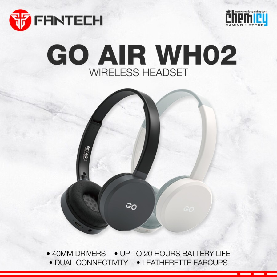 Jual Fantech Go Air WH02 Wireless Bluetooth Gaming Headphones | Shopee ...