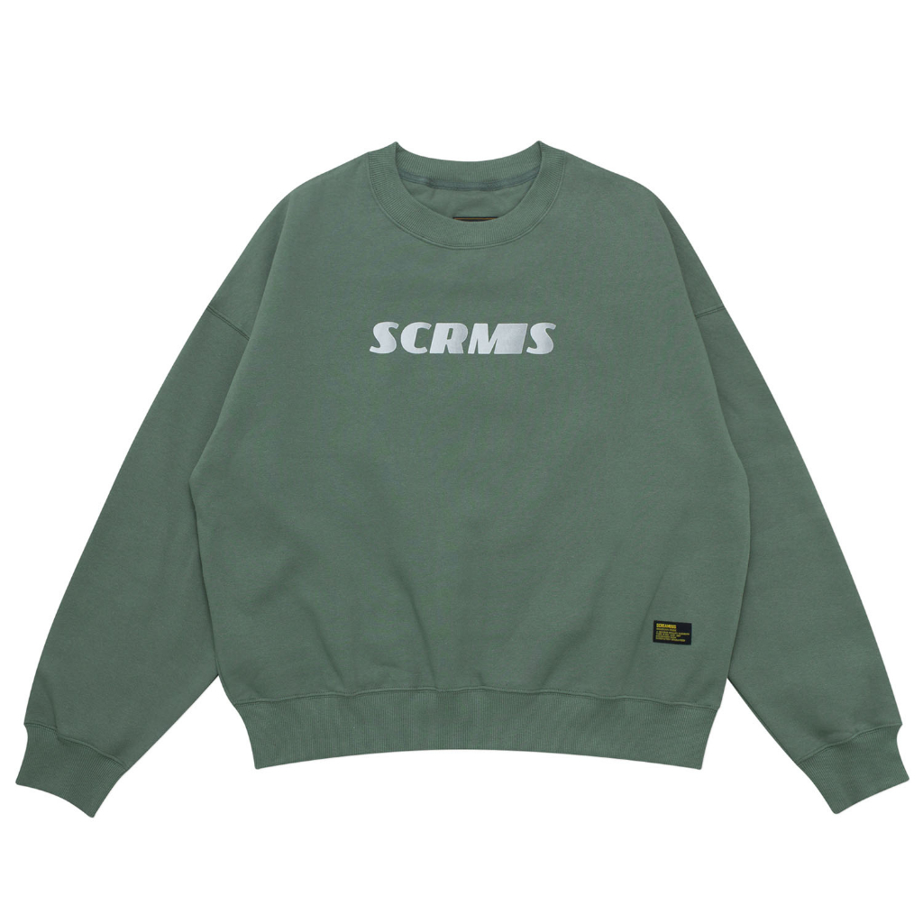 Jual Screamous GAMESOME Sweater Pria Crewneck OVERSIZED LOGOTYPE OLIVE ...