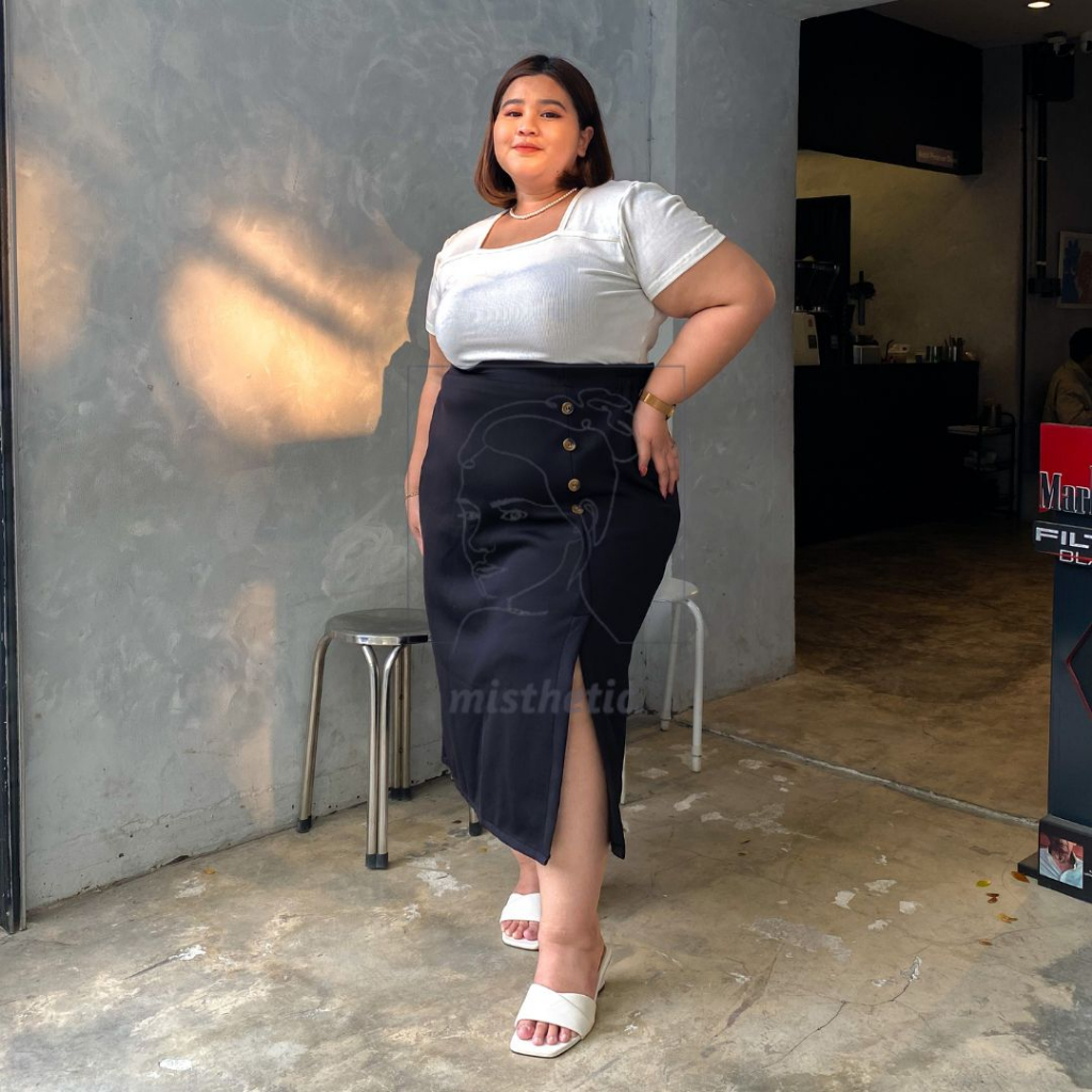 Jual Ava Skirt/ Rok Big Size/ Rok Jumbo/ Rok Scuba Big Size/ Rok Scuba ...