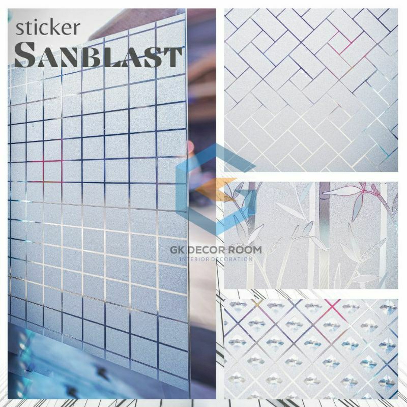 Jual Stiker kaca 3D/ sticker sanblast Premium lebar 120cm | Shopee ...