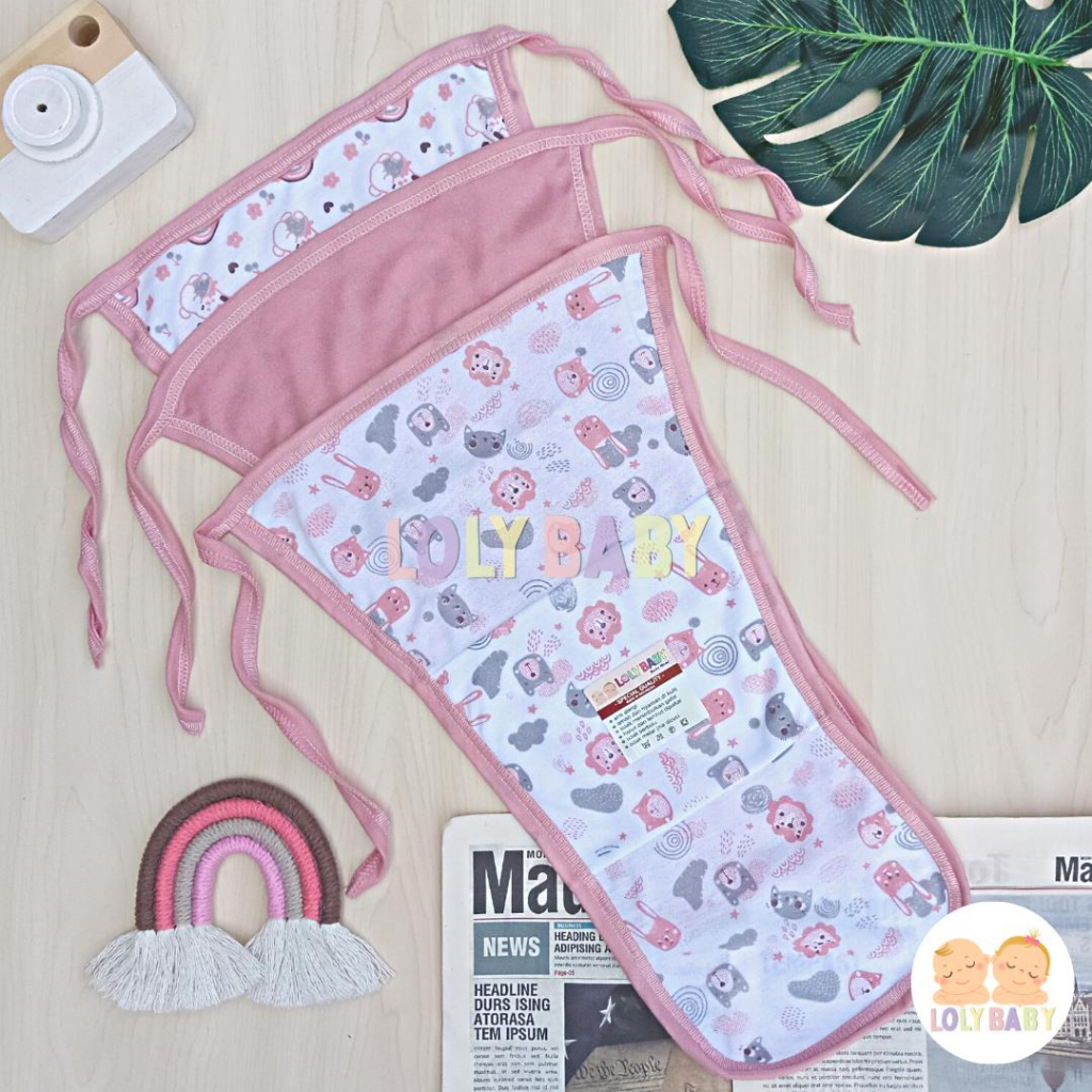 Jual 6 Pcs / 12 Pcs Popok Tali Bayi Baru Lahir Double Kain SERIAN PINK ...