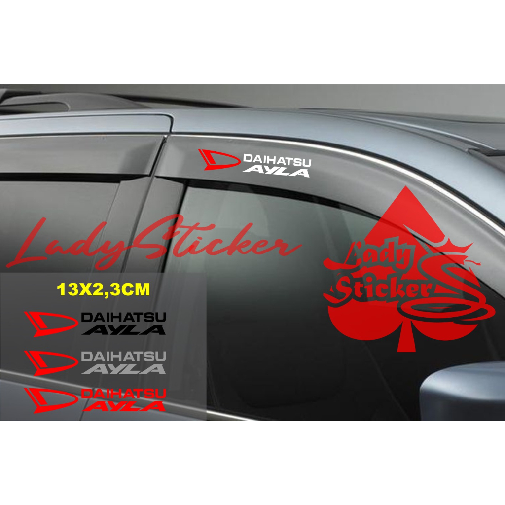 Jual Cutting sticker talang air ayla sticker cover talang air mobil ...