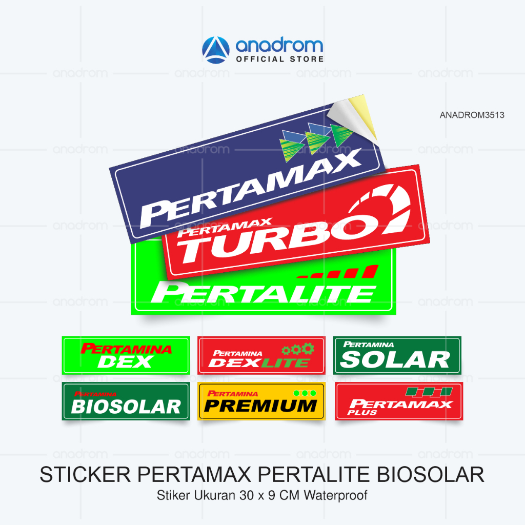 Jual Sticker Pertamax Pertalite Biosolar | Sticker Bahan Bakar ...