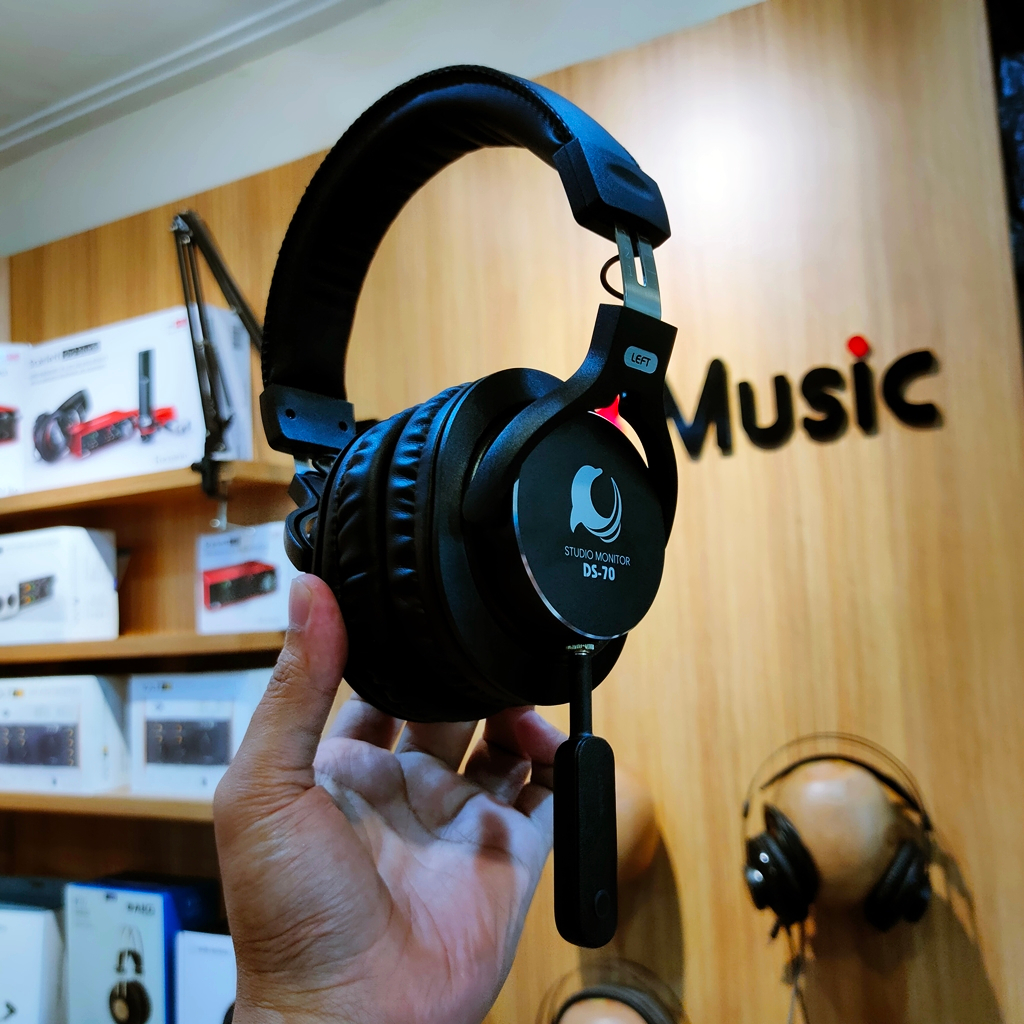 Jual Dolphin Sound DS70 ds-70 Headphone monitor Flat | Shopee Indonesia