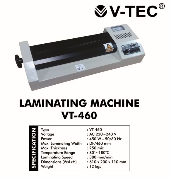 Jual V-TEC MESIN LAMINATING+HANDLE VT-460 | Shopee Indonesia