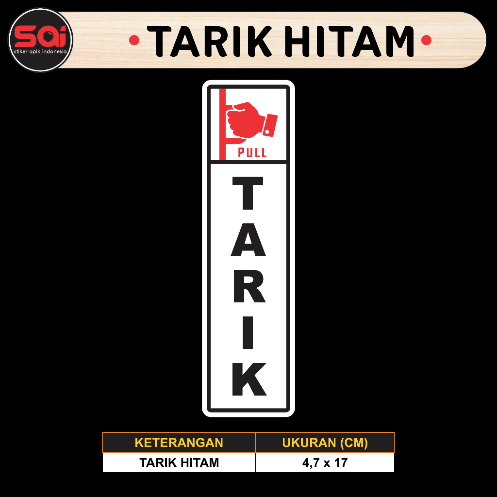 Jual STIKER VINYL PINTU TARIK DORONG PULL PUSH LAMINASI DOFF | Shopee ...