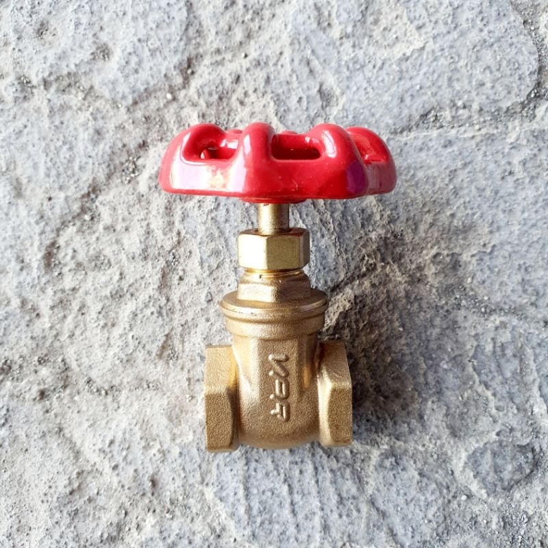 Jual Stop Kran Drat Kuningan Brass Gate Valve Ball Valve 1/2 Inch 1/2" VPR | Shopee Indonesia