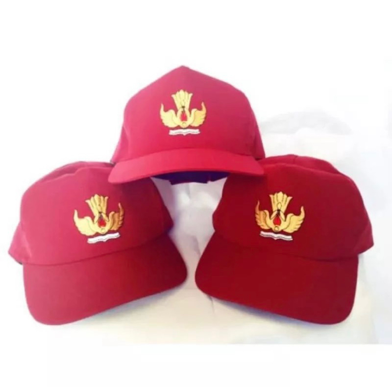 Jual Topi SD SMP SMA SMK - Topi Seragam Sekolah Logo Bordir | Shopee ...