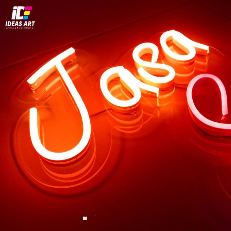 Jual Neon Flex Custom Tulisan/Kata/Nama | Neon Sign Flex Custom ...