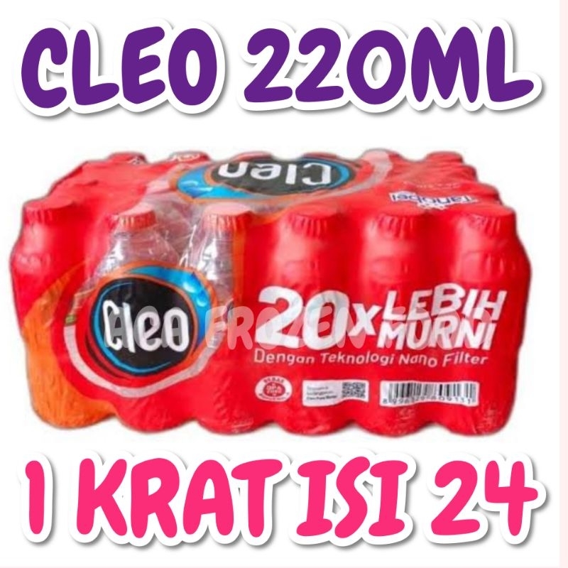 Jual CLEO AIR MINERAL 220 ML | Shopee Indonesia