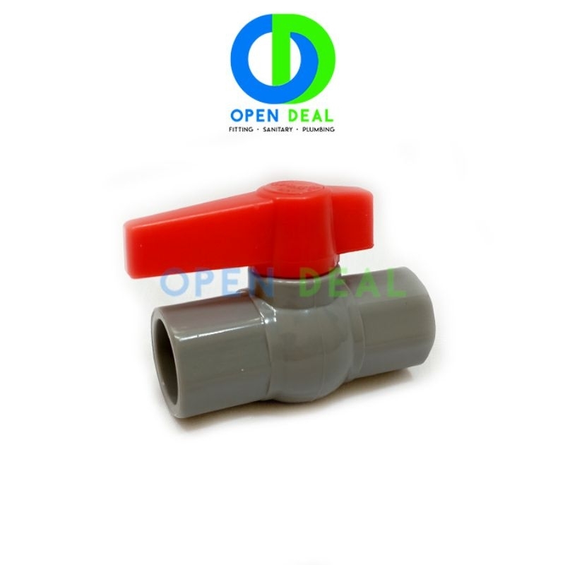 Jual Stop Kran PVC 1/2" PASS / Ball Valve pvc 1/2 in inch Polos (Tanpa Drat) / Kran | Shopee ...