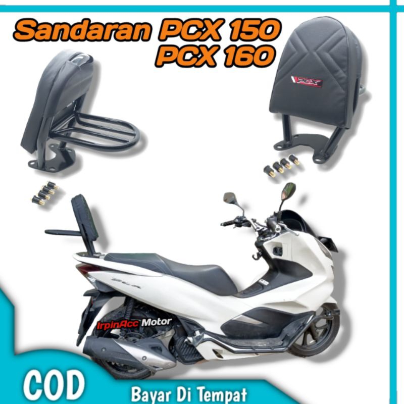 Jual Sandaran Pcx 160 Pcx 150 Pcx 160 Roadsync ABS CBS Senderan Motor ...