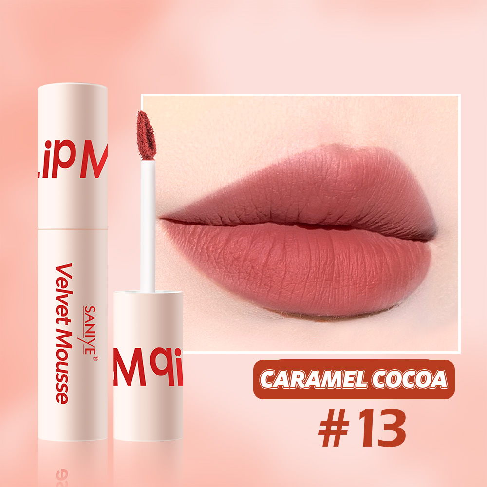 Jual SANIYE Velvet Lip Matte Tahan Lama Transferproof Lipstik Mousse ...
