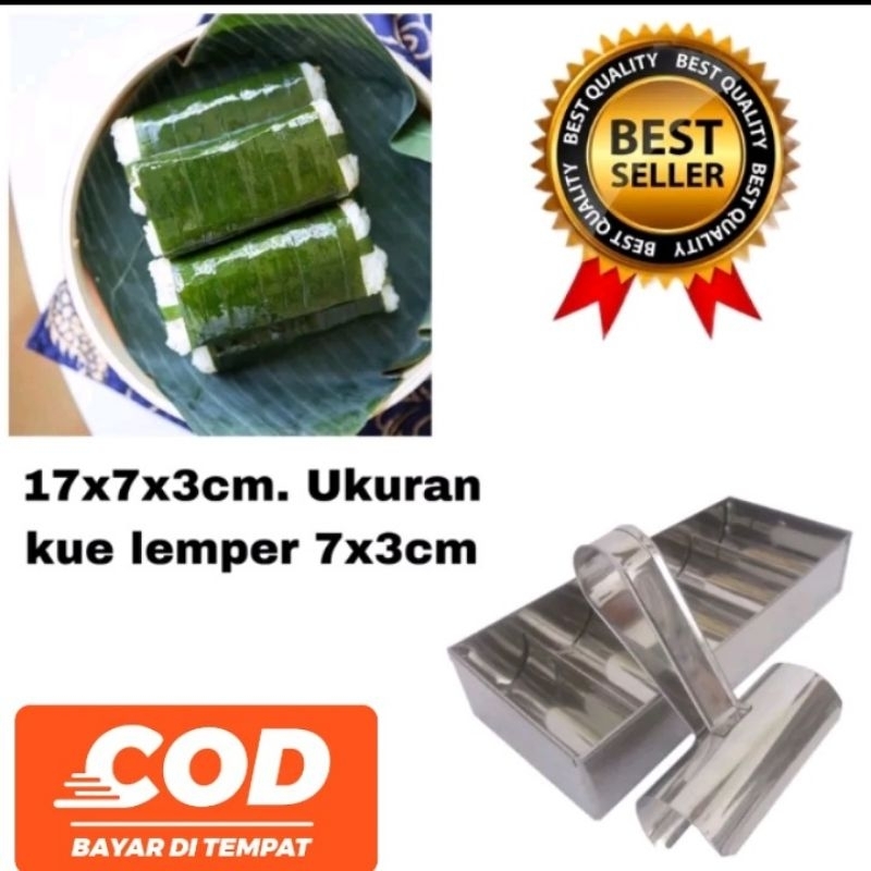 Jual CETAKAN KUE LEMPER SETAINLESS TERMURAH 5 LUBANG LONTONG MINI KECIL ...
